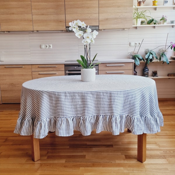 Ruffled Tablecloth - Etsy
