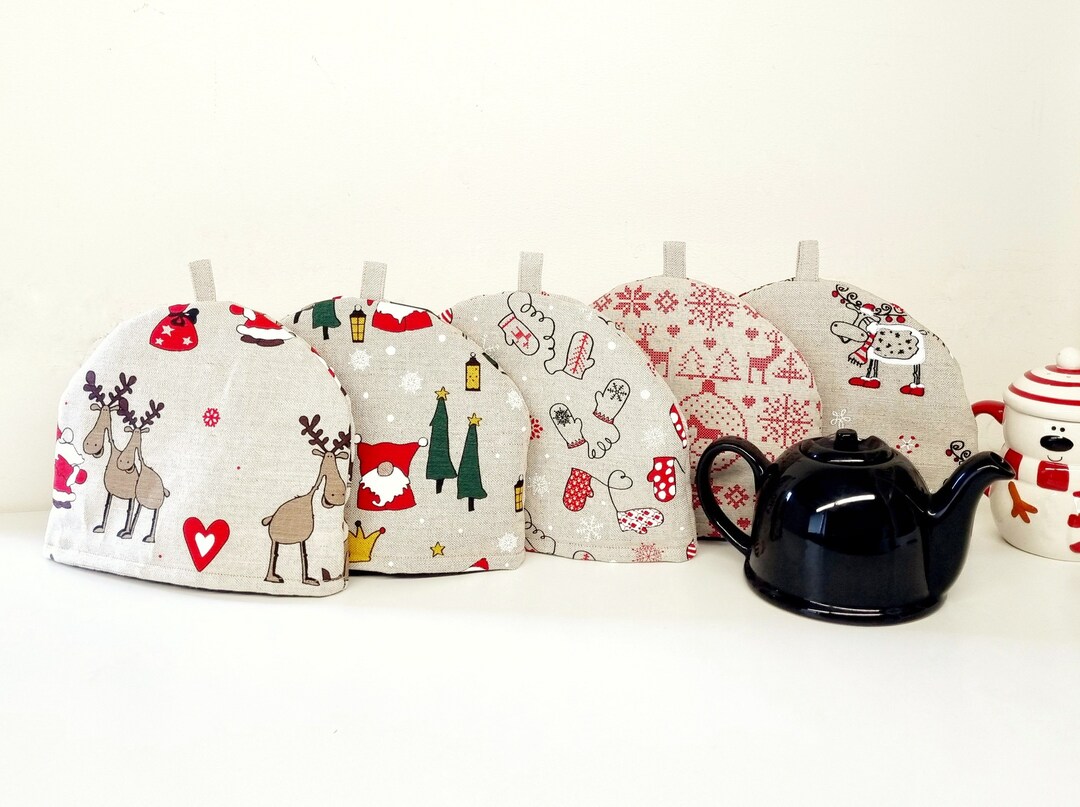 Christmas Teapot Cozy, Insulated Tea Cosy, Coffee Pot Cover, Reusable ...