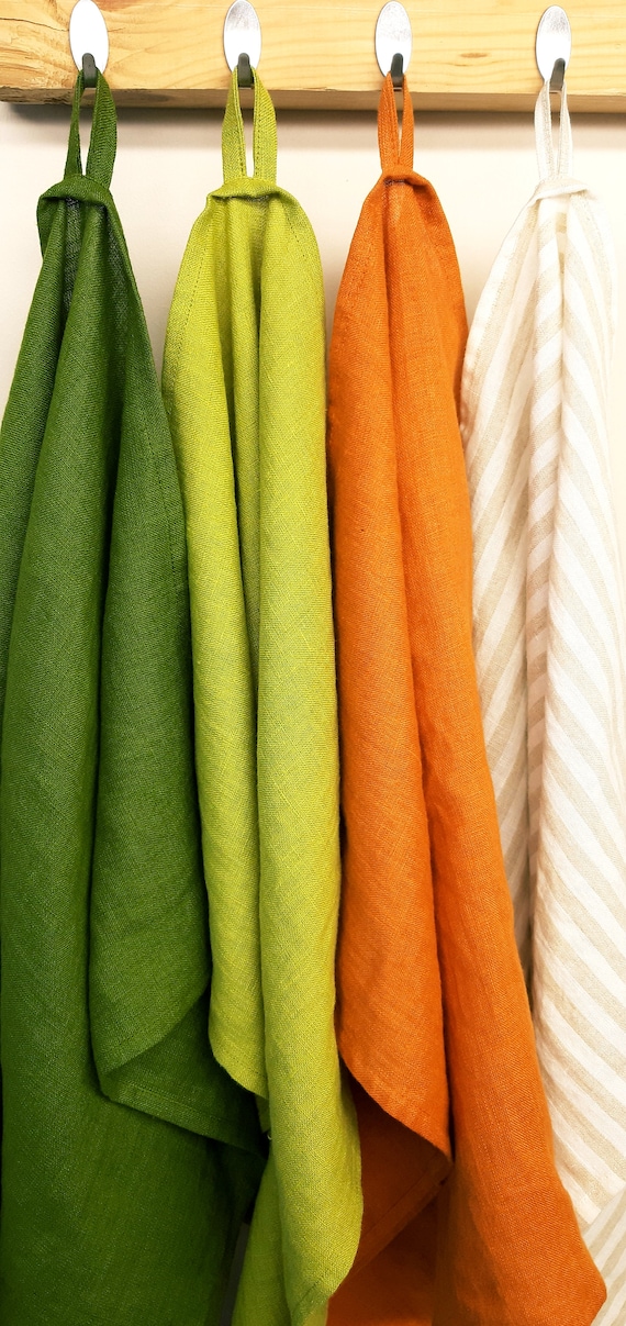 Moss Green Linen Tea Towel Lime Green Dish Towel Linen Towel With Loop Linen Kitchen Towels Linen Dish Cloth Linen Hand Towel Etsy UK