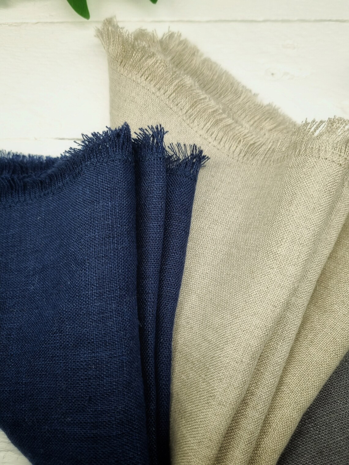 Raw Edges Linen Napkins Frayed Edge Napkins Linen Napkins - Etsy