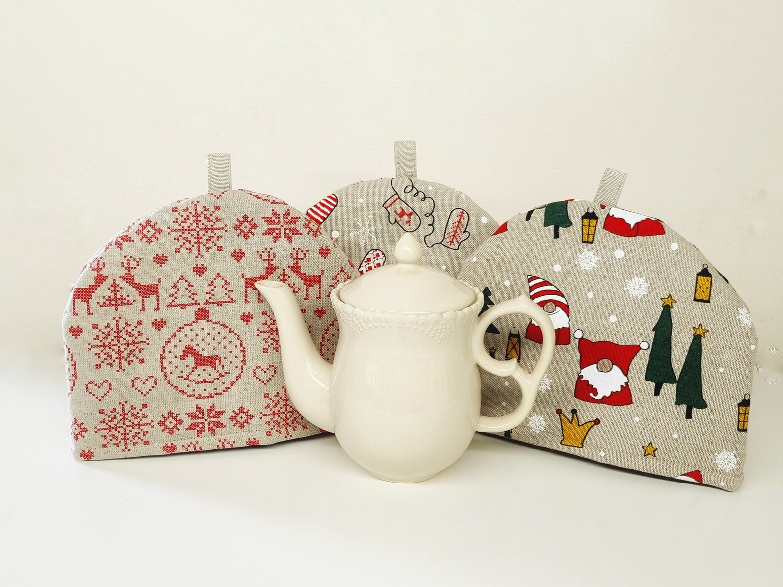 Fabric Teapot Cozy, Christmas Teapot Cozy, Insulated Tea Cosy, Coffee ...