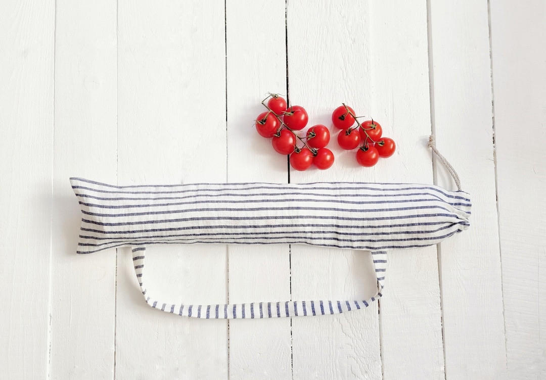 Baguette Bag, Linen Bread Bag, Shoulder Bread Bag, Bread Loaf Bag, Food ...