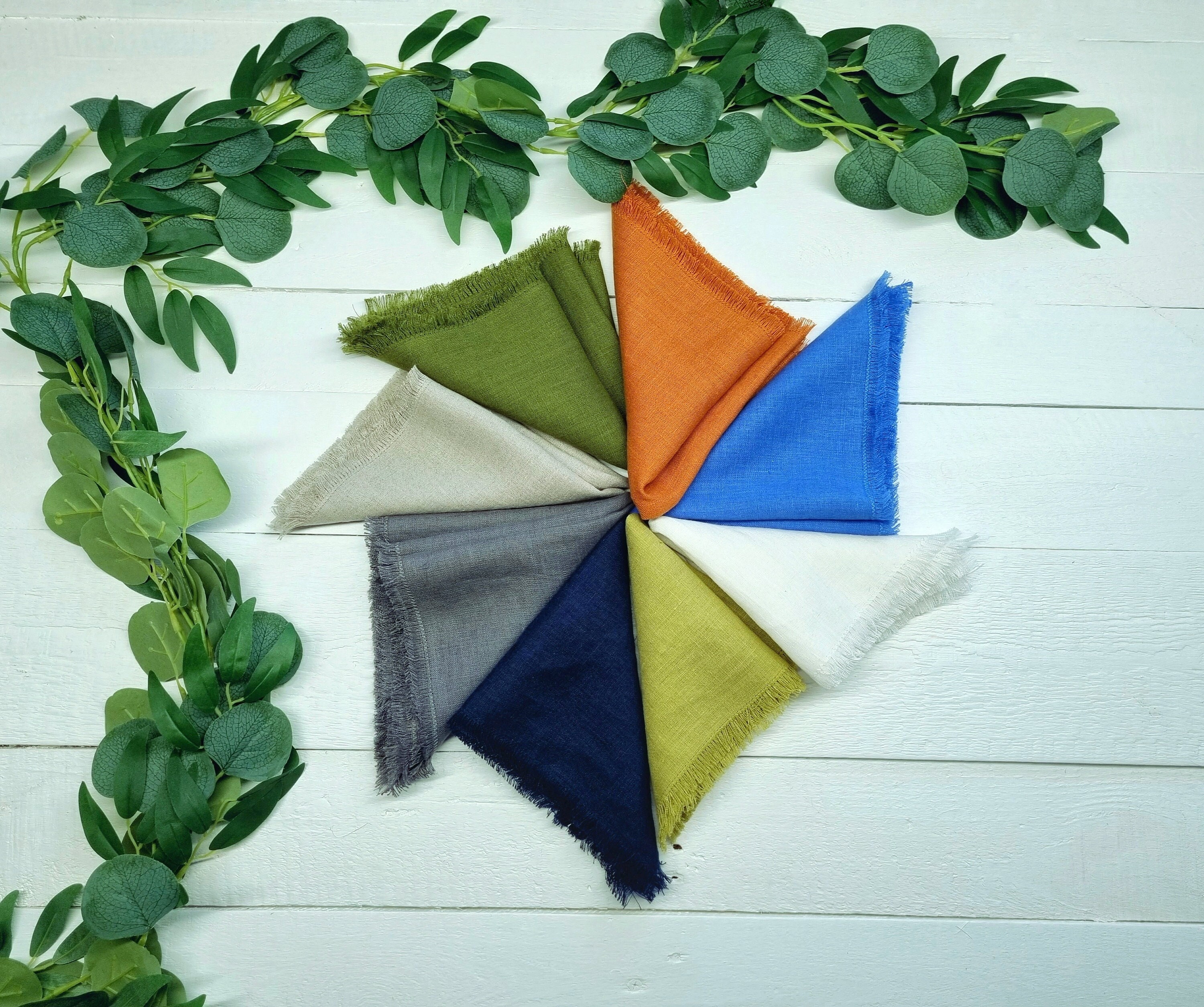 Raw Edges Linen Napkins Frayed Edge Napkins Linen Napkins - Etsy