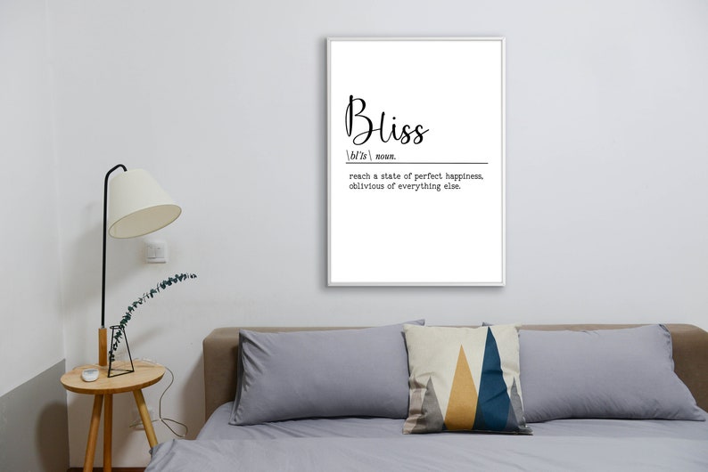 Bliss Wall Art Home Décor SVG Print - Etsy