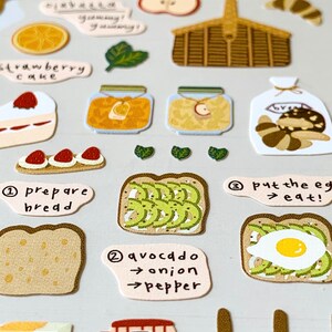 Suatelier I Like Bread Stickers, Cake Stickers, Food Stickers, Cookie ...