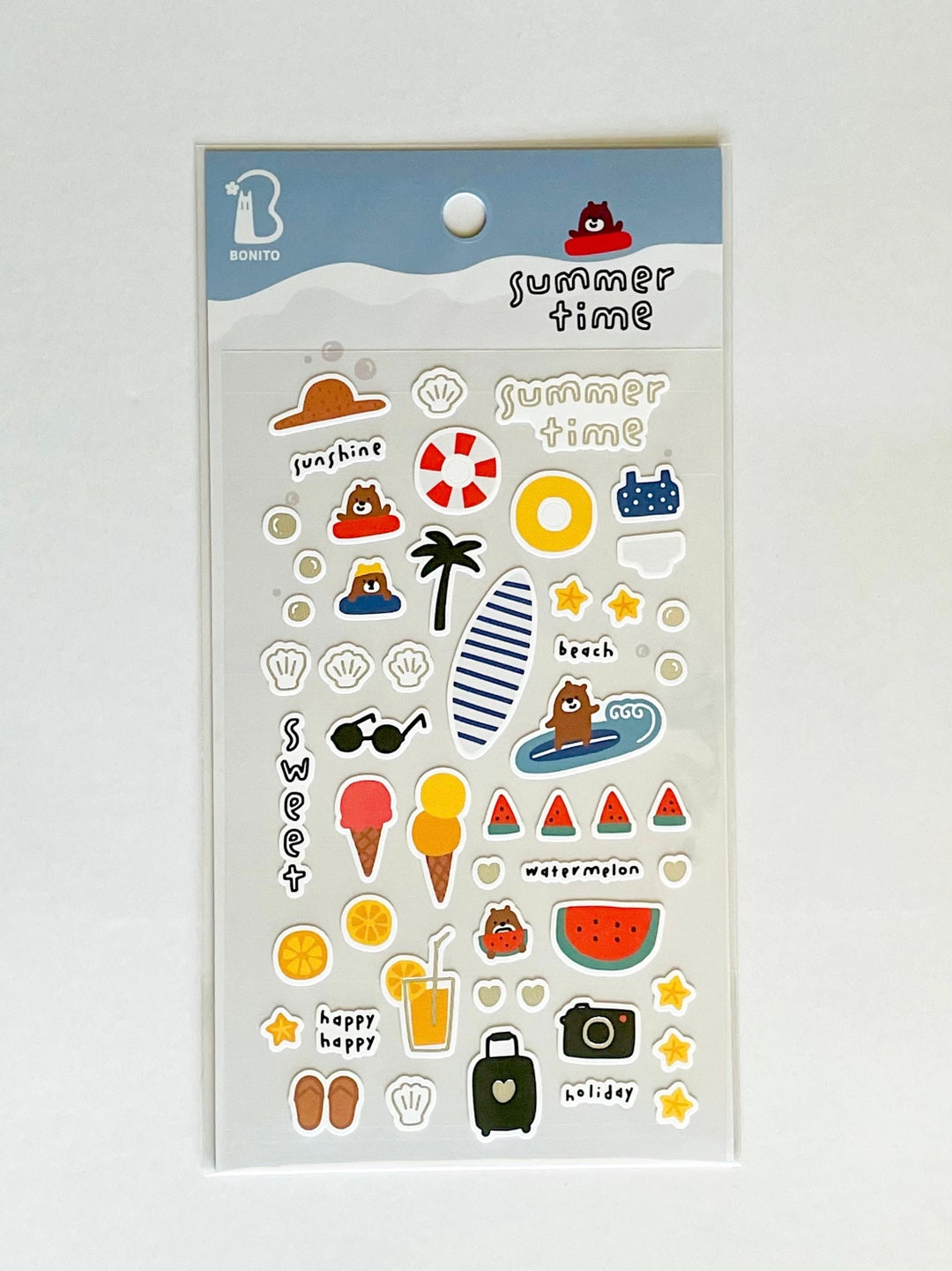 Bonito Summer Time Stickers B6031, Planner Stickers, Deco Stickers ...