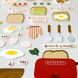 Suatelier I Like Bread Stickers, Cake Stickers, Food Stickers, Cookie ...