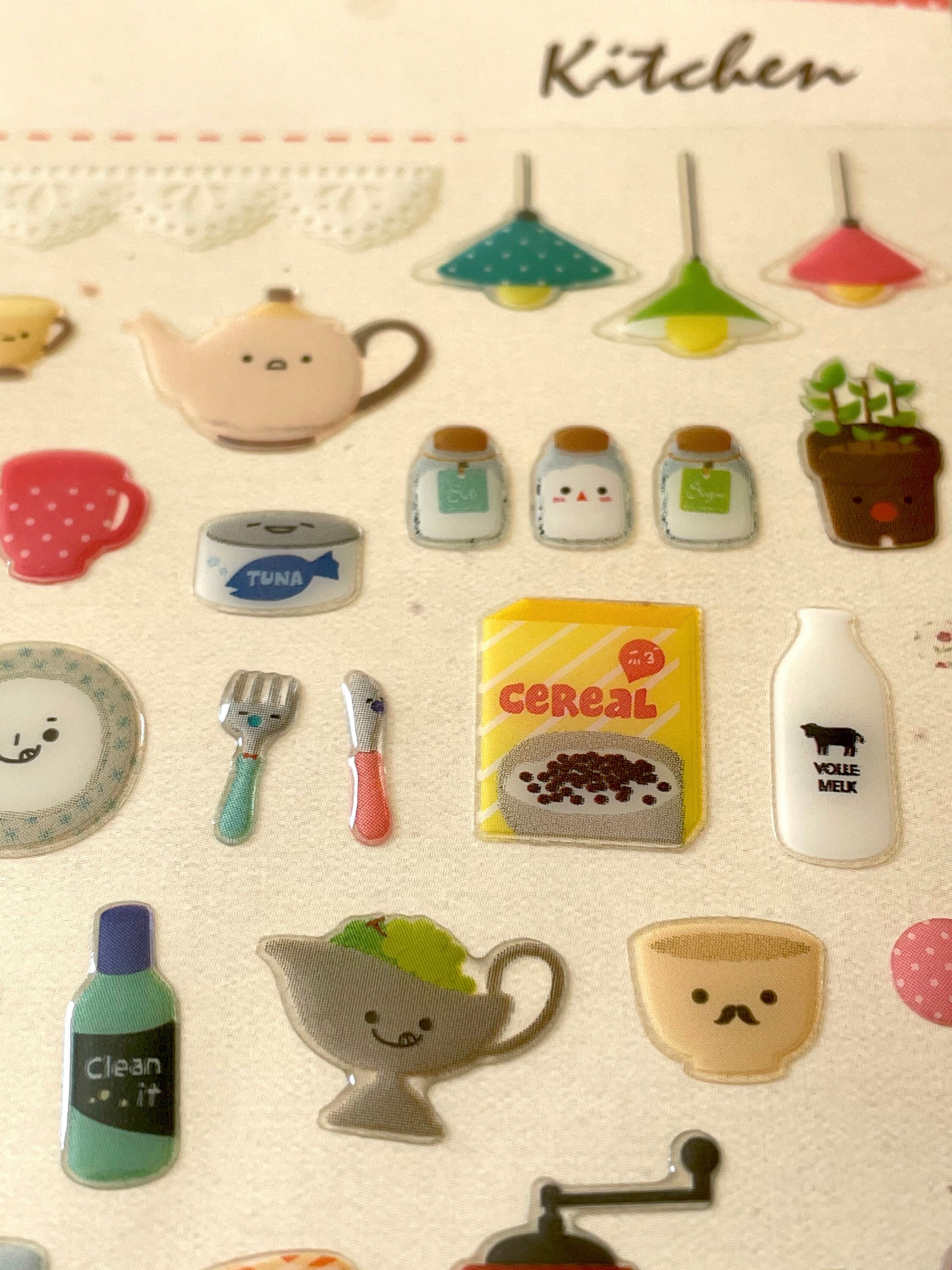 Funny Sticker World Kitchen/salad Stickers Puffy Stickers | Etsy