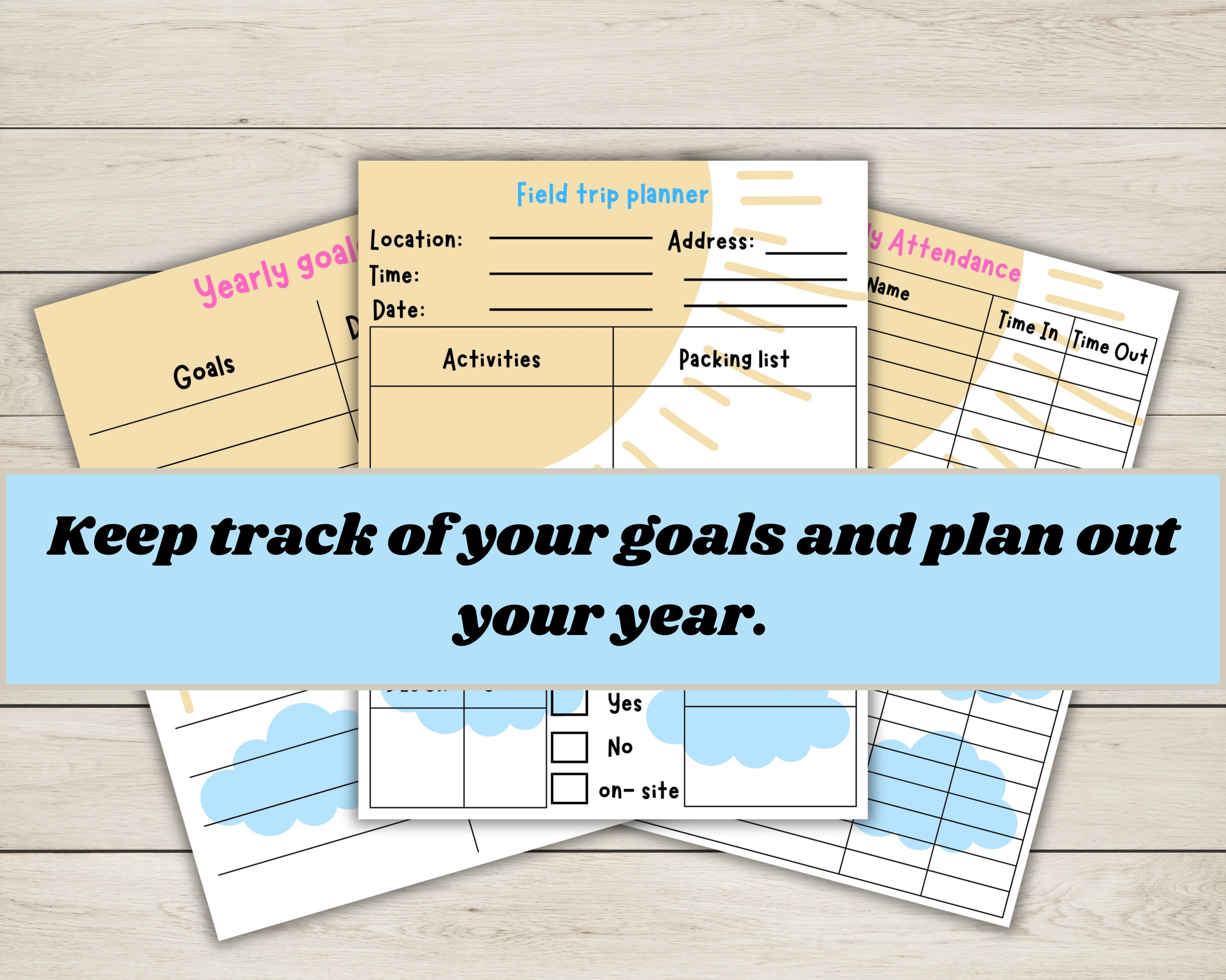Homeschool Printable Planner Homeschool Mom Field Trip Planner, Lesson ...