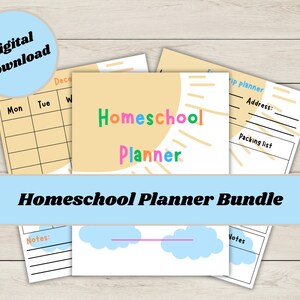 Homeschool Printable Planner Homeschool Mom Field Trip Planner, Lesson ...