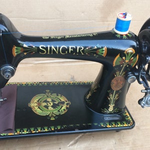 Antique Singer Model 66, 66k Lotus Decals Sewing Machine Head Only - Etsy