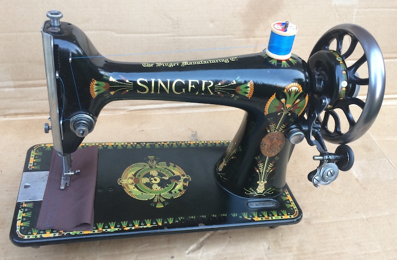 Antique Singer Model 66, 66k Lotus Decals Sewing Machine Head Only - Etsy