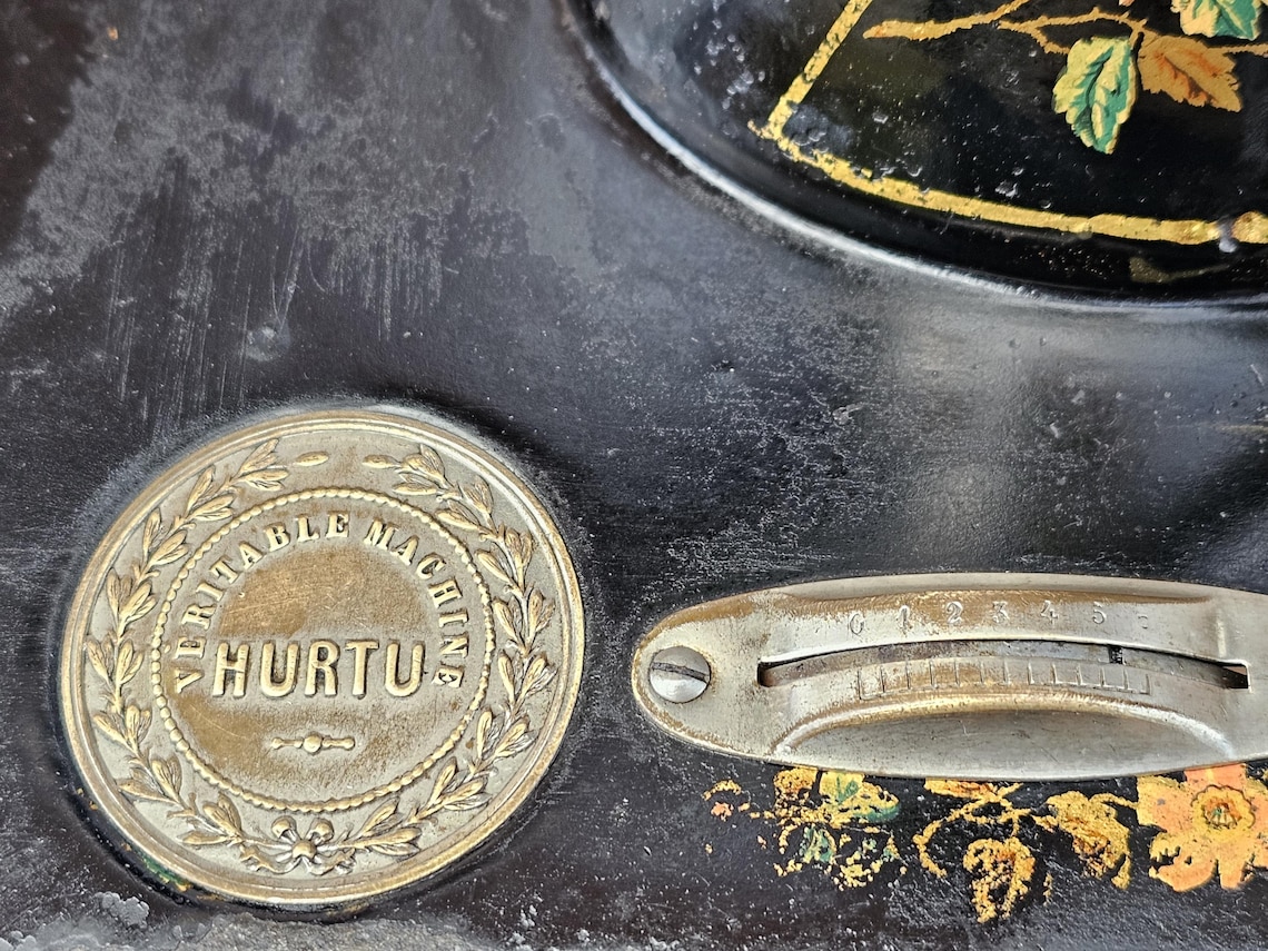 LA MODERNE Hurtu Veritable Antique Lockstich Sewing Machine Paris Head ...