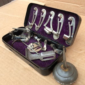 Singer 206, 306, 319 Sewing Machine Accessories With Red Vinyl Case - Etsy