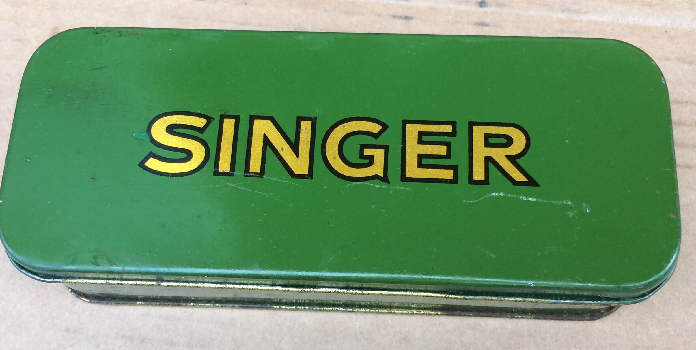 Green Singer Vintage Accessories Tin/case - Etsy