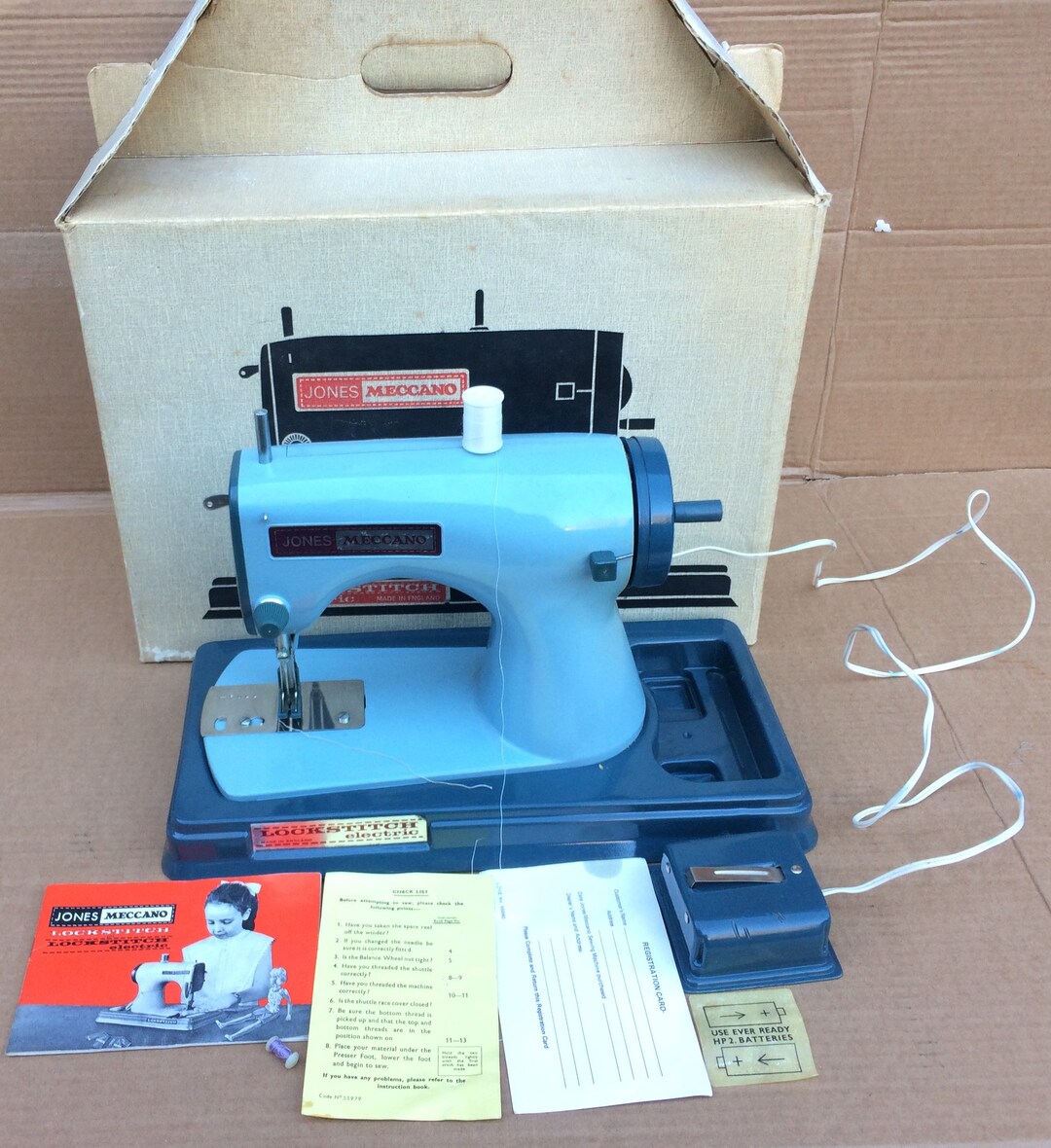 Jones Meccano Child/toy Walking Foot Lockstitch Sewing Machine - Etsy