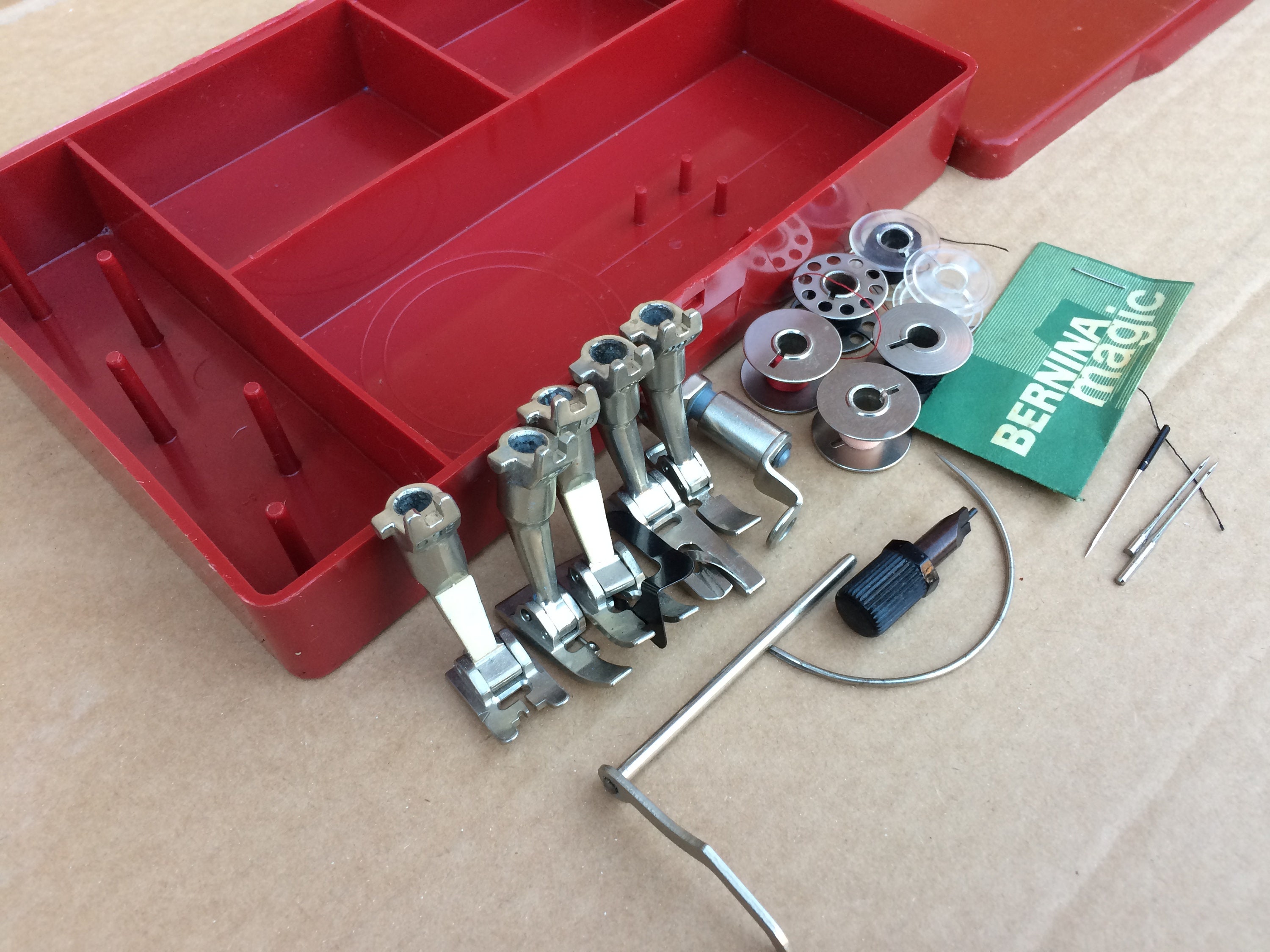 Vintage Old Bernina Sewing Machine Attachments/accessories and Case - Etsy