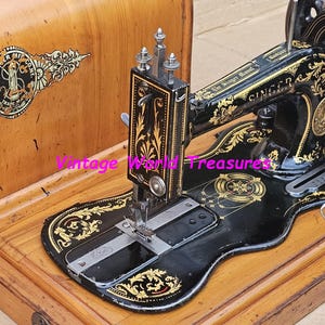 Singer 12K Fiddle Base Hand Crank Sewing Machine - Etsy