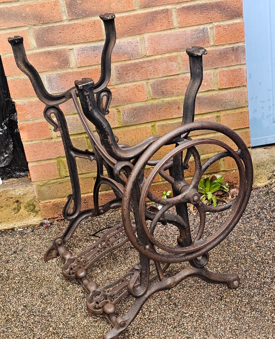 Antique Hurtu French Treadle Sewing Machine Frame Only - Etsy