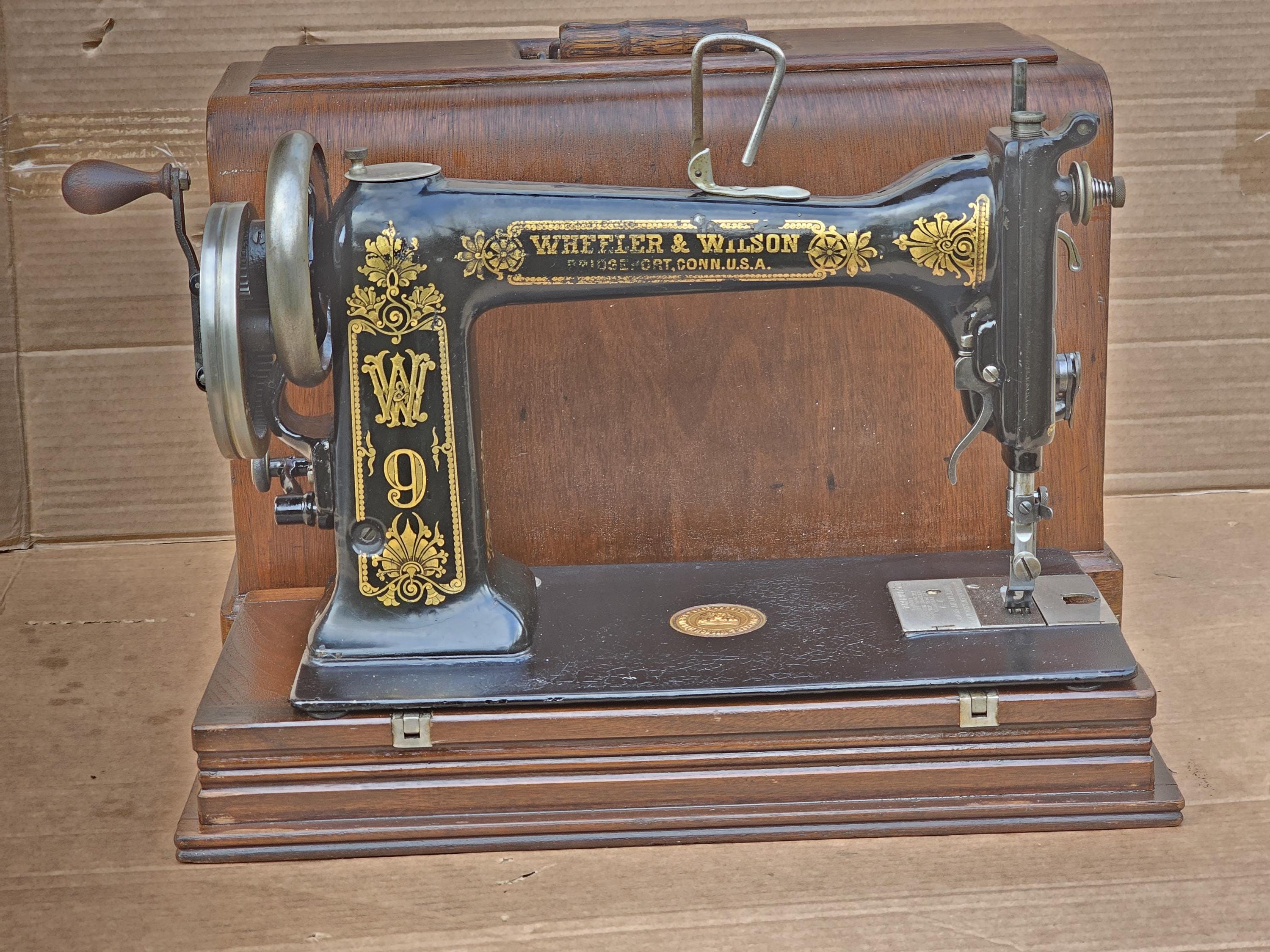 Antique Wheeler & Wilson 9 Sewing Machine. - Etsy