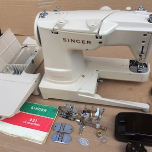Singer 431G Slant-o-matic Sewing Machine: Freehand Embroidery, Multi ...