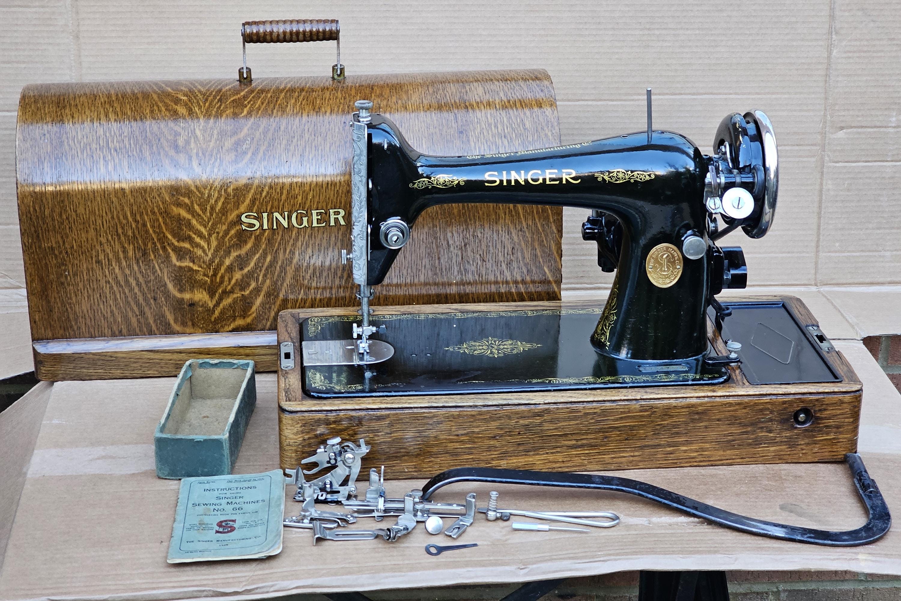 Singer 66K Sewing Machine With Knee Speed Controller - Etsy