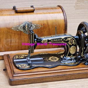 Singer 12K Fiddle Base Hand Crank Sewing Machine - Etsy