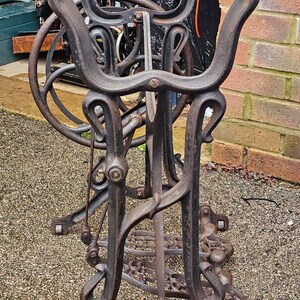 Antique Hurtu French Treadle Sewing Machine Frame Only - Etsy