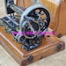 Antique Singer 12K Fiddle Base Hand Crank Sewing Machine Ottoman ...