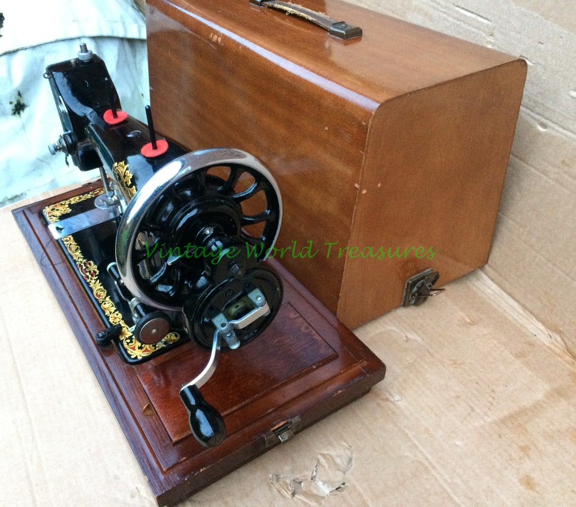 Beautiful Jones Hand Crank Vintage Sewing Machine - Etsy