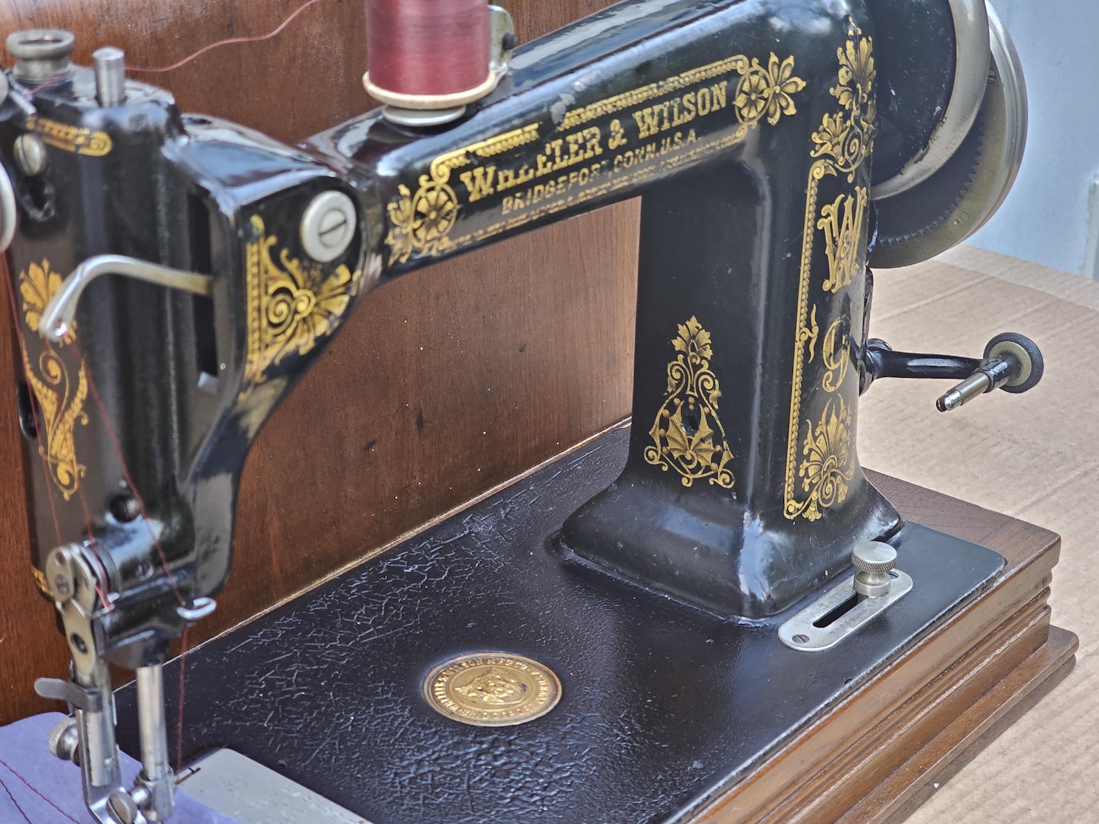 Antique Wheeler & Wilson 9 Sewing Machine. - Etsy