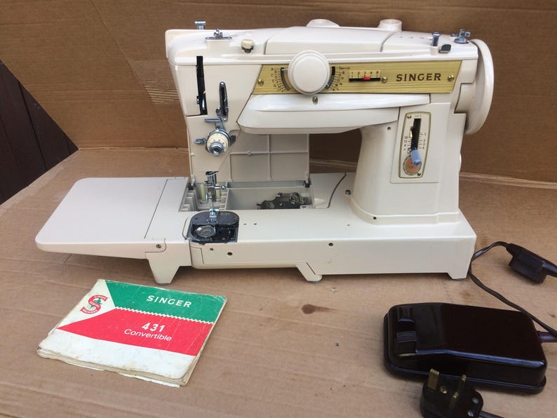 Singer 431G Slant-o-matic Sewing Machine: Freehand Embroidery, Multi ...