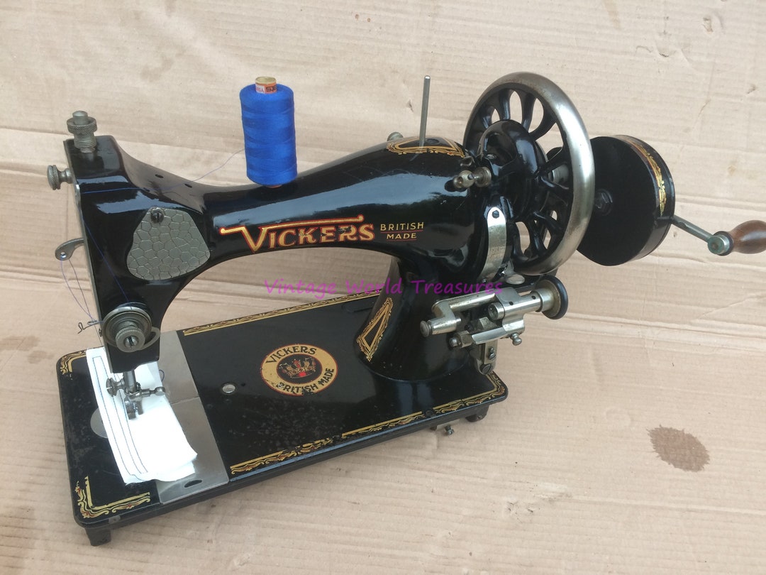 Vickers Hand-crank Vintage Sewing Machine - Etsy