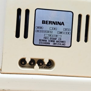 Bernina 707 Minimatic Zig Zag Multi- Decorative Stitch Sewing Machine ...
