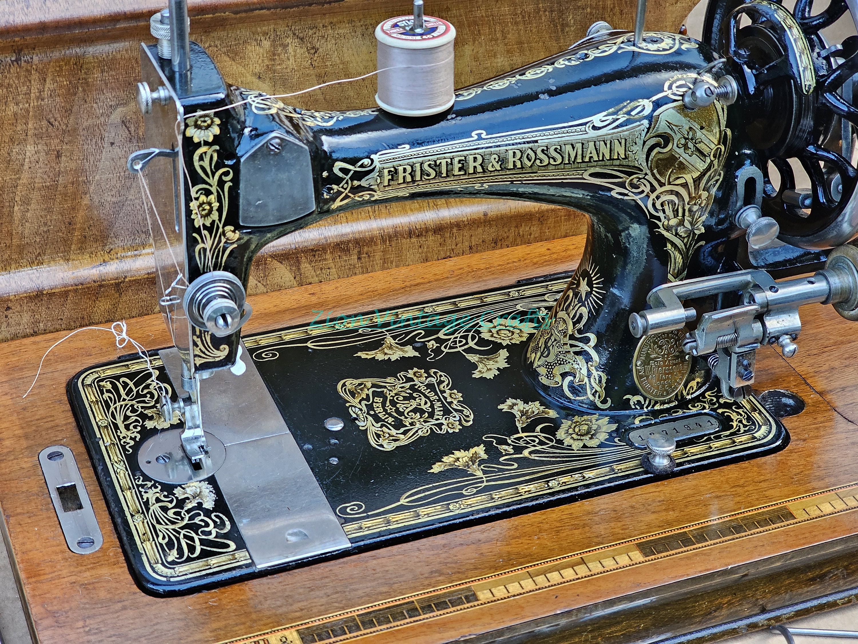 Antique Frister and Rossman Sewing Machine With Berlin Trade Mark - Etsy