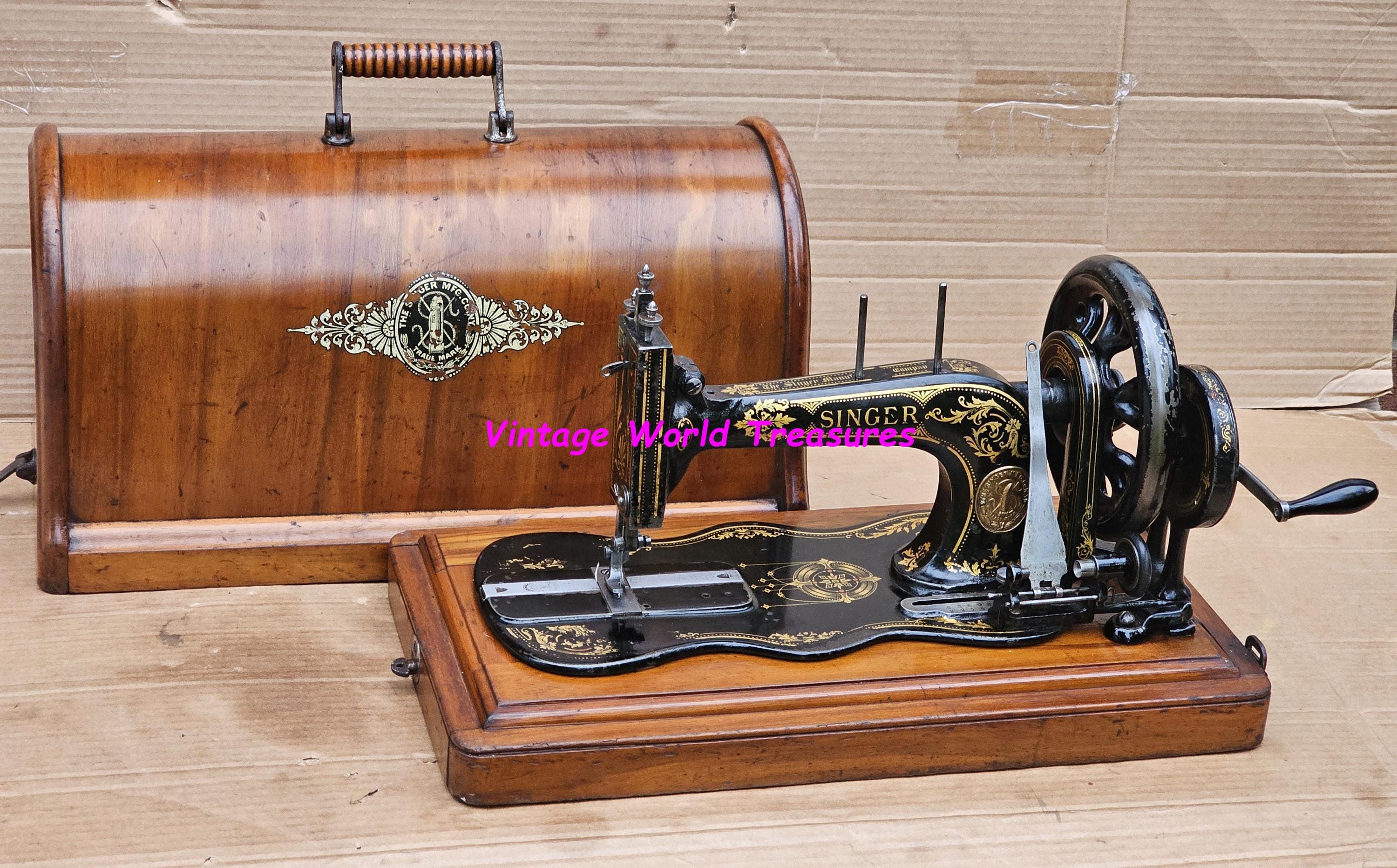Singer 12K Fiddle Base Hand Crank Sewing Machine C1889 - Etsy