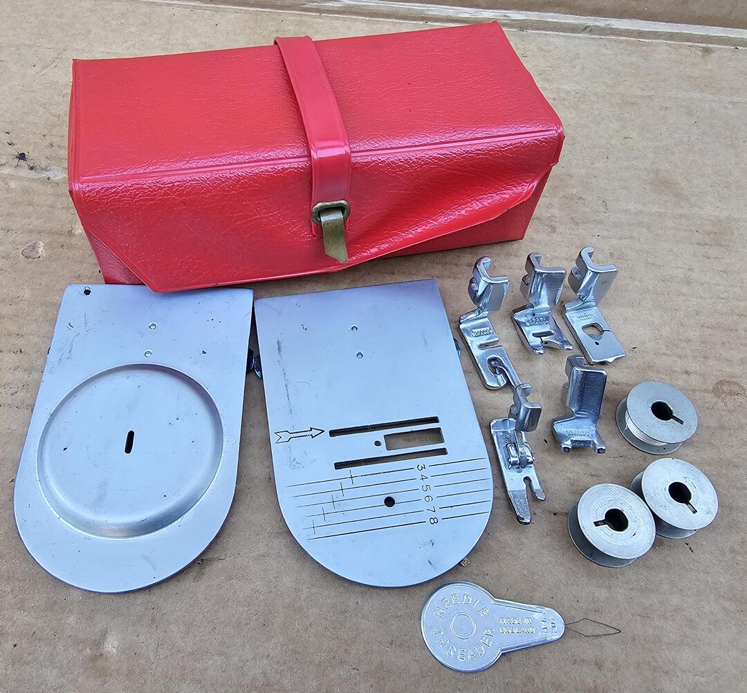 Singer 206, 306, 319 Sewing Machine Accessories With Red Vinyl Case - Etsy