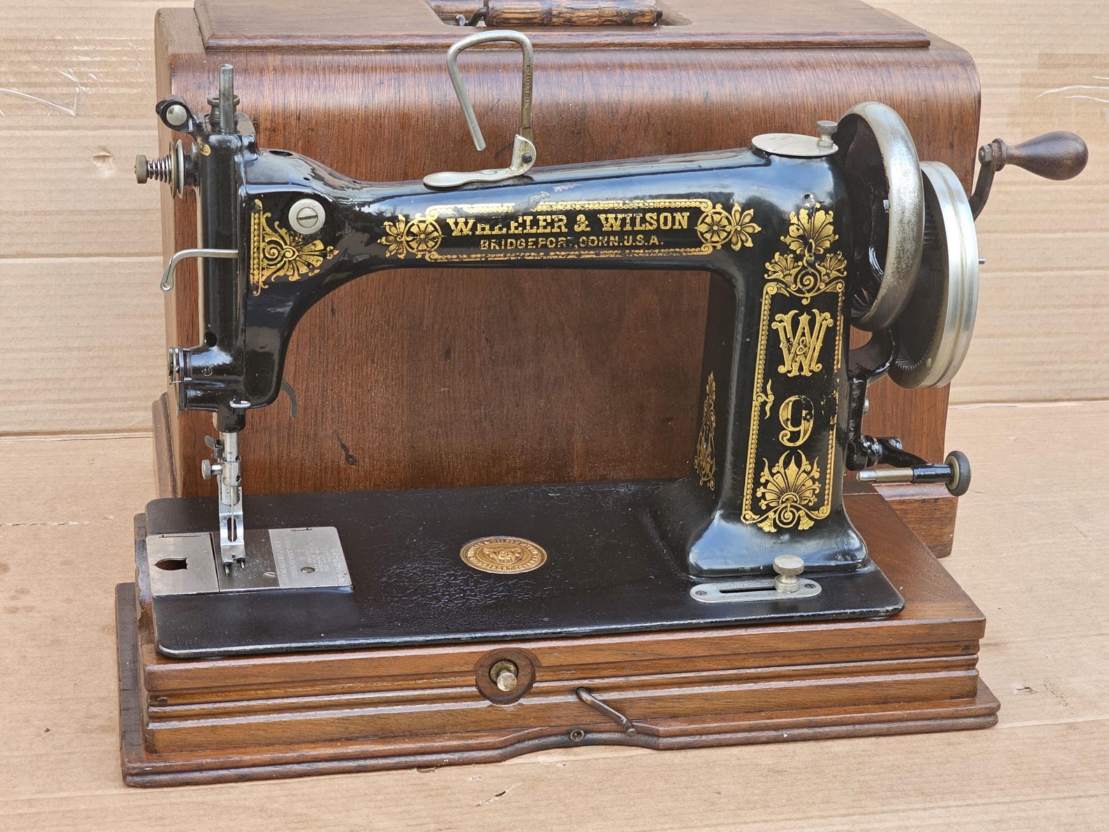 Antique Wheeler & Wilson 9 Sewing Machine. - Etsy