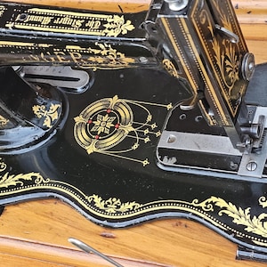 Singer 12K Fiddle Base Hand Crank Sewing Machine - Etsy