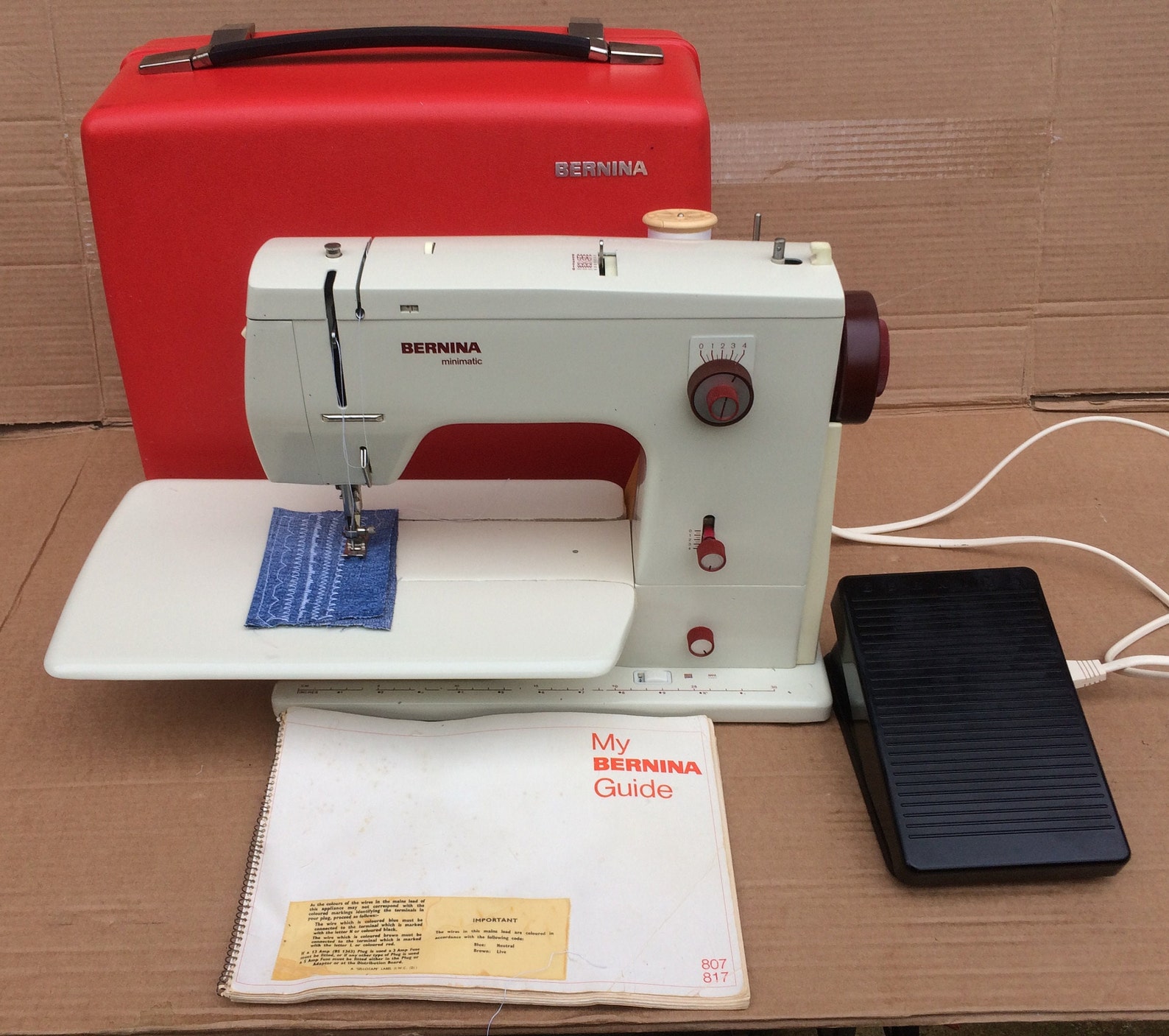 Bernina 807 Minimatic Zig Zag Multi- Decorative Stitch Sewing Machine With Instruction Manual - Etsy