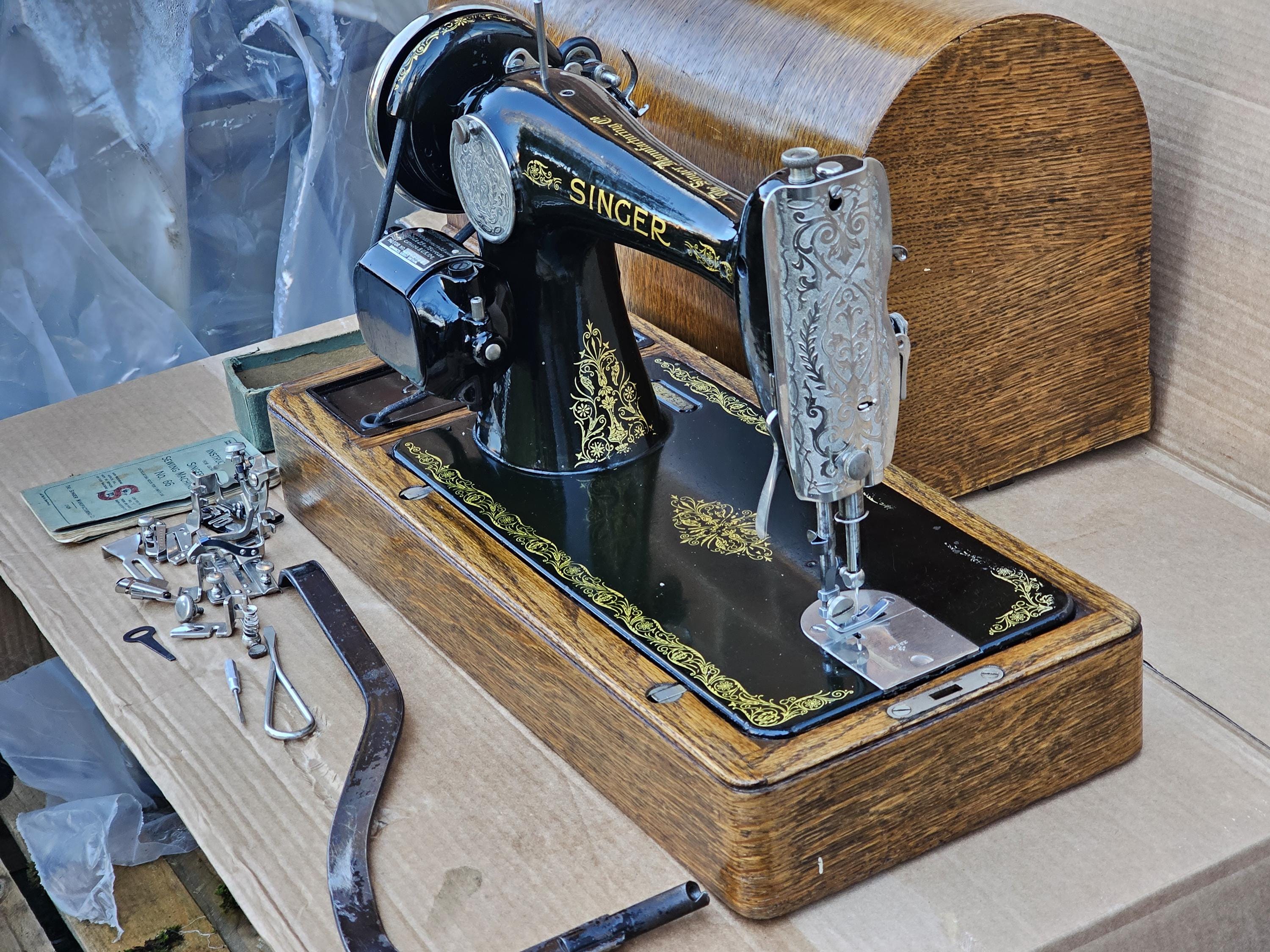 Singer 66K Sewing Machine With Knee Speed Controller - Etsy