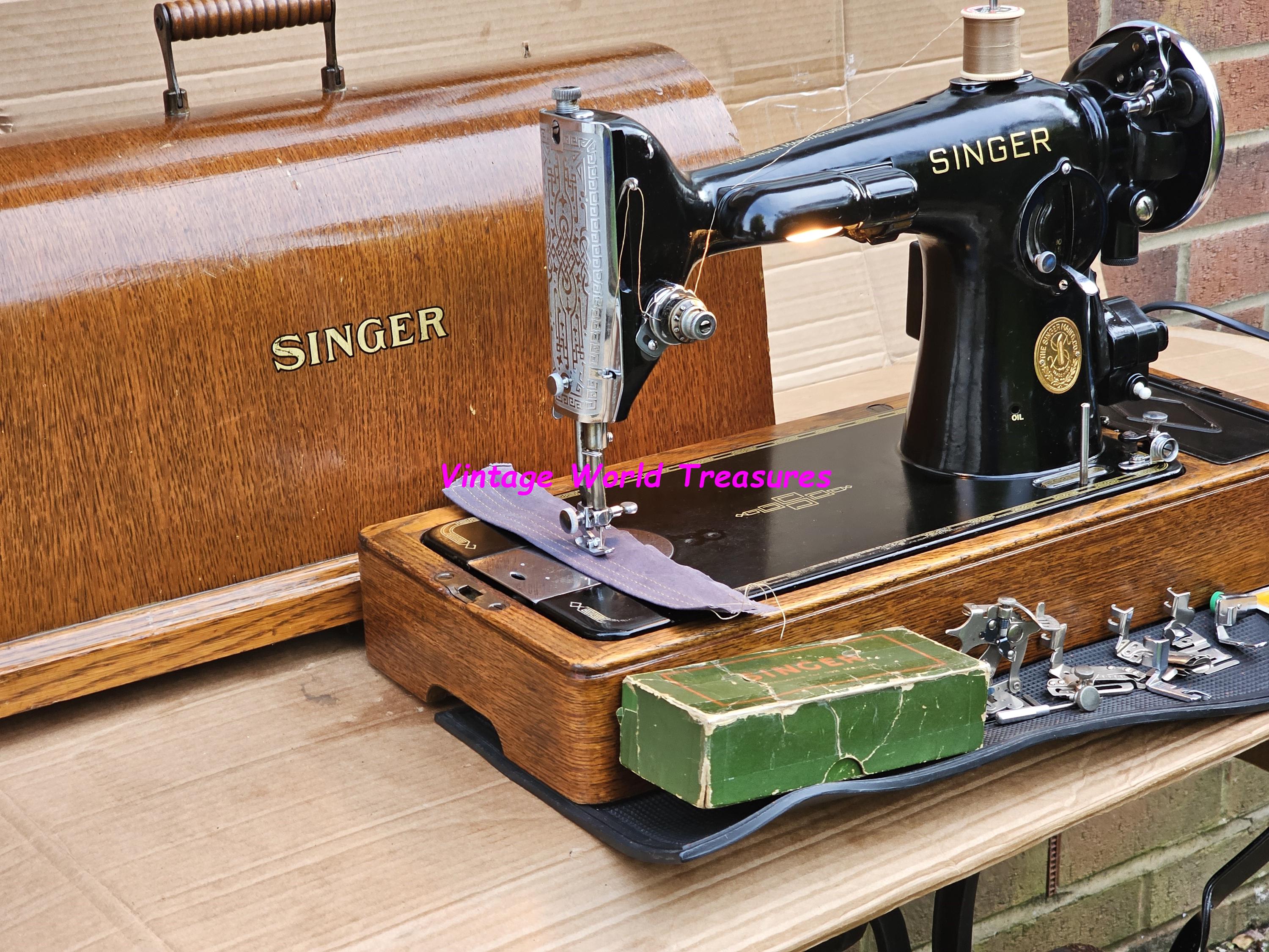 Singer 201K2 Electric Vintage Sewing Machine With Potted Motor - Etsy