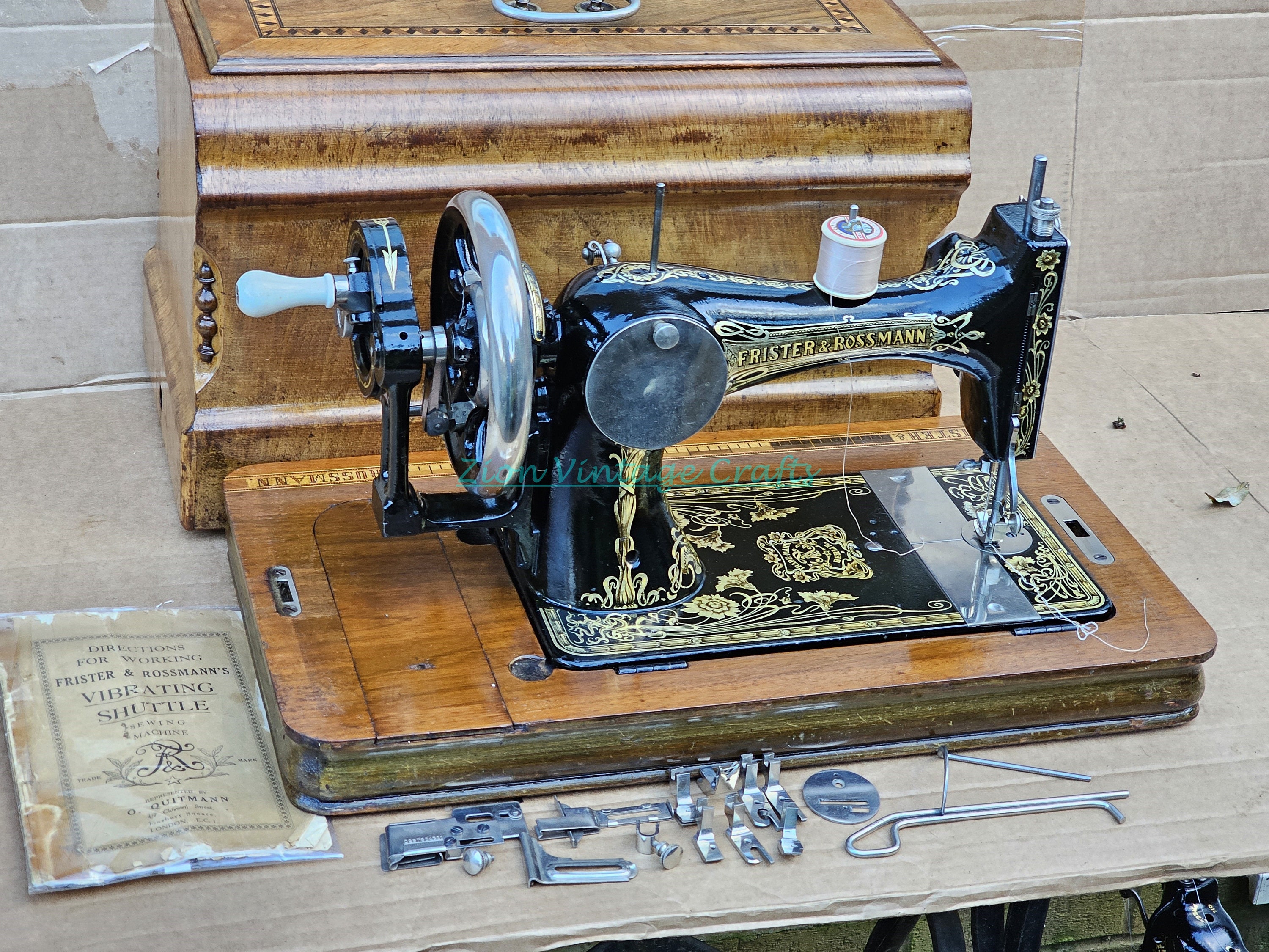 Antique Frister and Rossman Sewing Machine With Berlin Trade Mark - Etsy