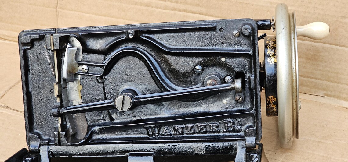 Wanzer B Lockstitch Antique Hand Crank Sewing Machine - Etsy