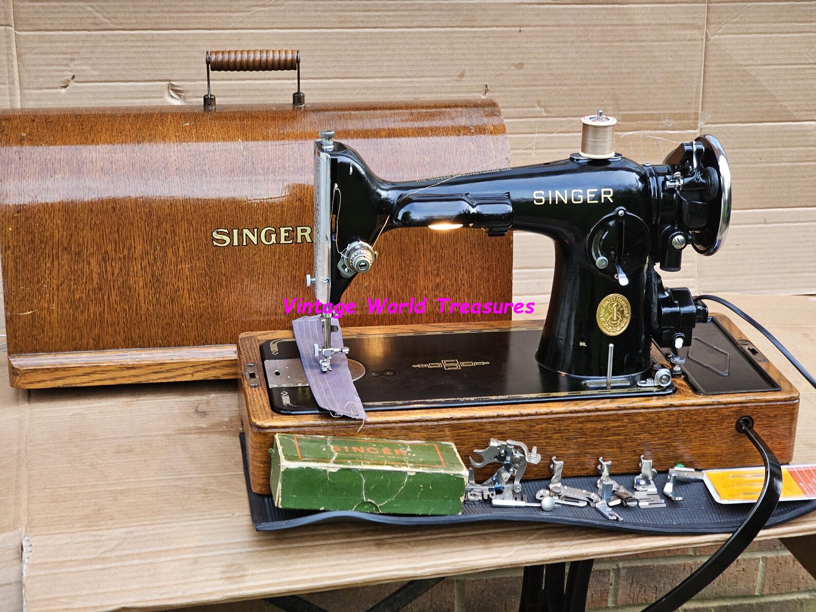 Singer 201K2 Electric Vintage Sewing Machine With Potted Motor - Etsy