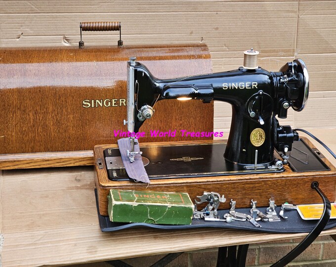 Singer 201K2 Electric Vintage Sewing Machine With Potted Motor - Etsy