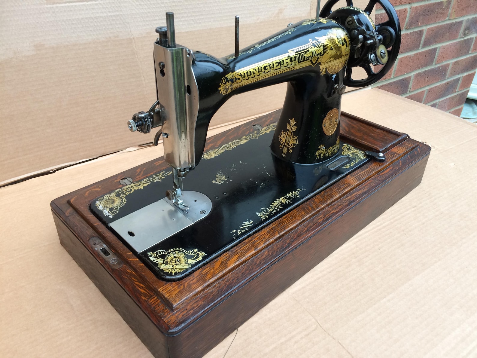 Singer 15K Sphinx Antique Electric Sewing Machine - Etsy