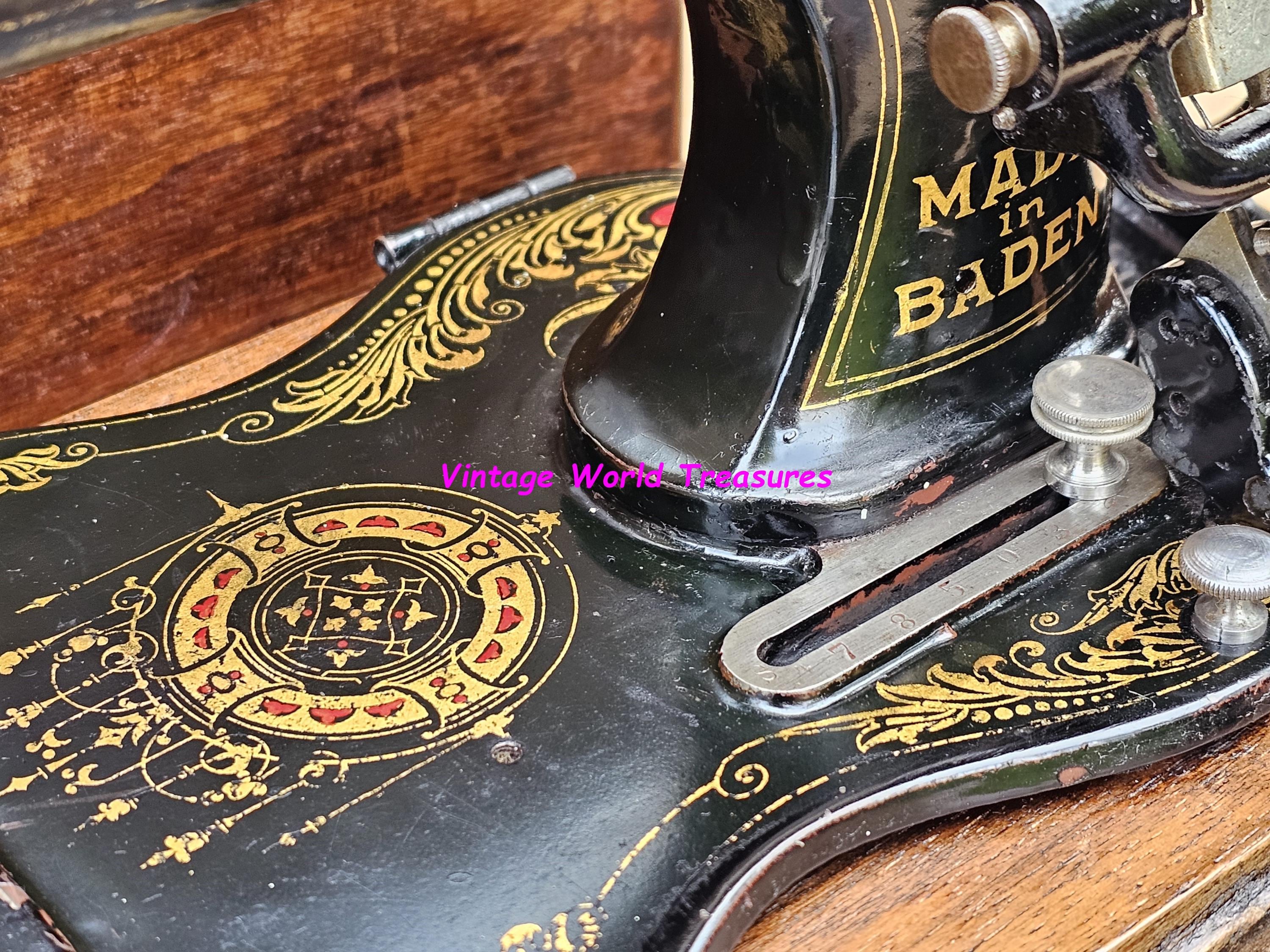 The Climax kay & Co. Fiddle Base Hand Crank Sewing Machine With Case - Etsy