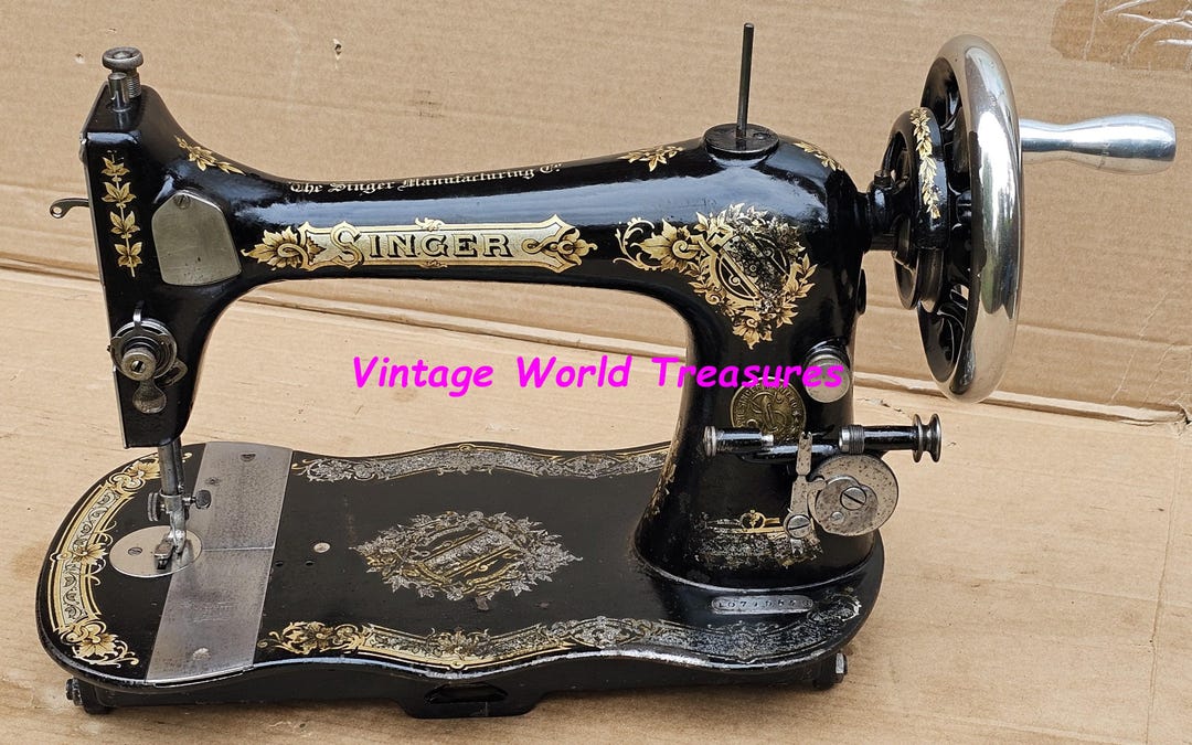 Singer VS2 Fiddle Base Sewing Machine Head With Victorian Decals - Etsy