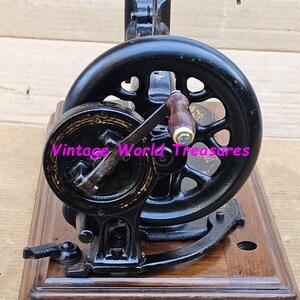 Singer 12K Fiddle Base Sewing Machine With Large Roses Decals - Etsy